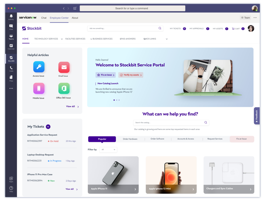 ServiceNow Integration with Microsoft Teams - AVASOFT